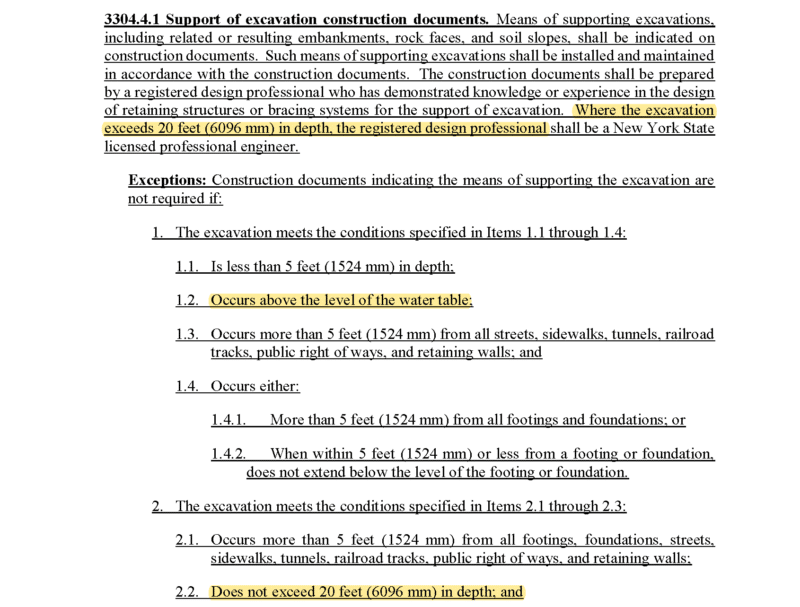 NYC’s 2022 Chapter 33 Construction Code Revisions – BC 3304.4.1 Support ...
